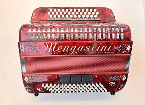 Mengascini Three Row Stradella Bass Diatonic Accordion - The Accordion Shop
