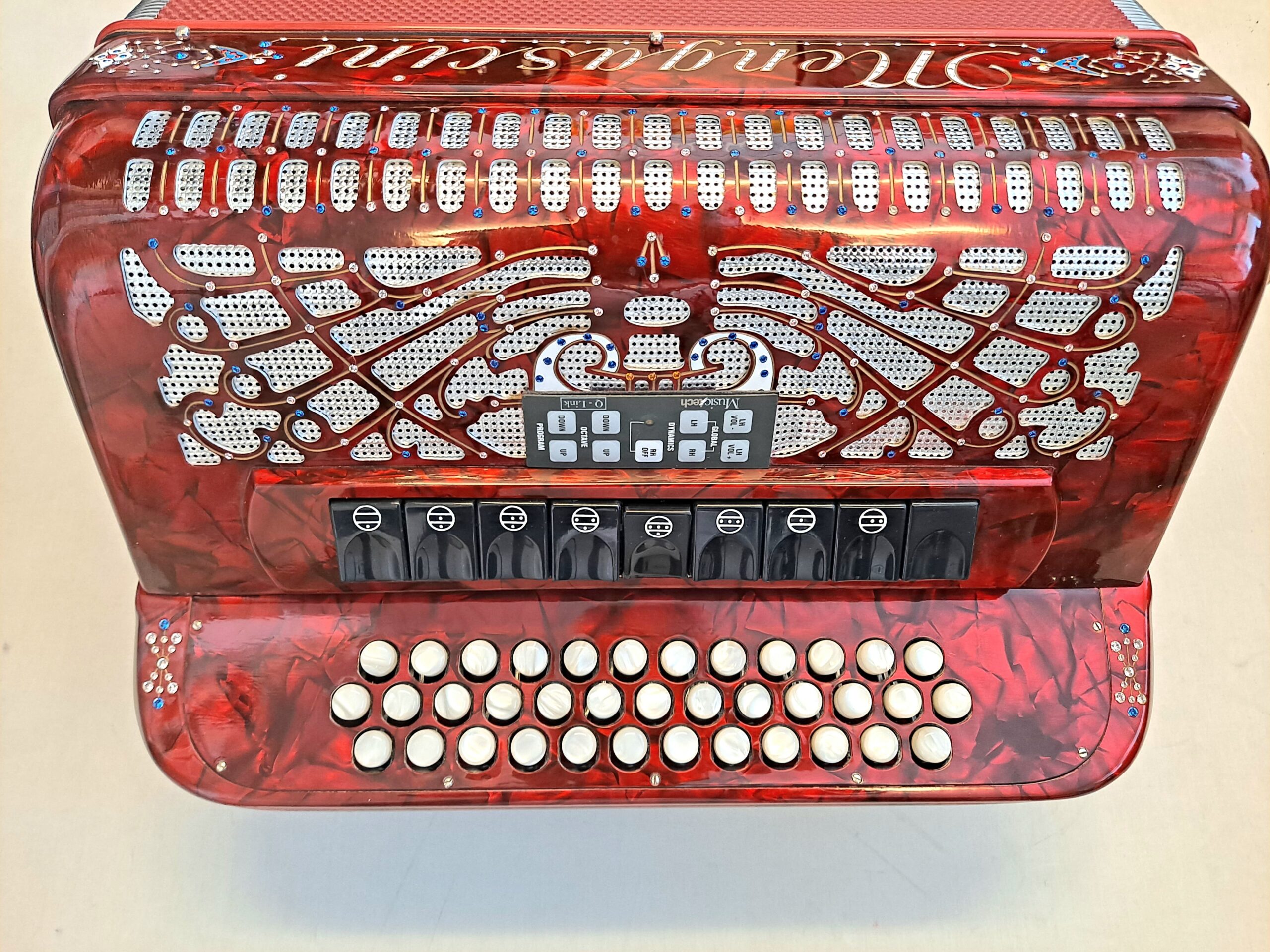 Mengascini Three Row Stradella Bass Diatonic Accordion - The Accordion Shop